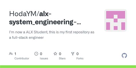 GitHub HodaYM Alx System Engineering Devops I M Now A ALX Student This Is My First
