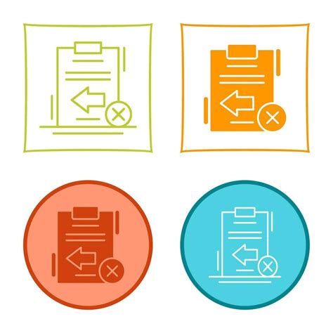 Return Failed Vector Icon 34125993 Vector Art At Vecteezy