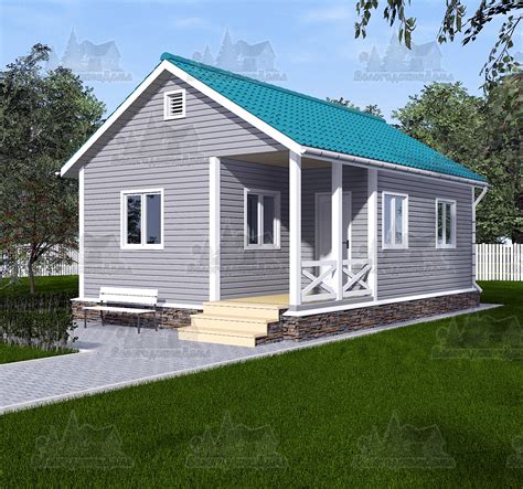 Одноэтажный каркасный дом 6 на 9 проект планировка фото цена