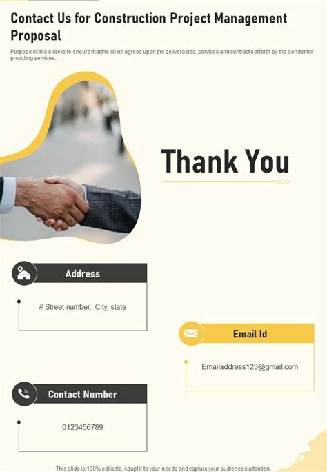 Sample Construction Proposal Template Construction Proposal Template