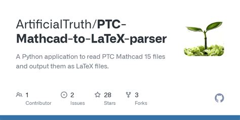 Github Artificialtruthptc Mathcad To Latex Parser A Python