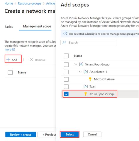 Deploying Azure Virtual Network Manager