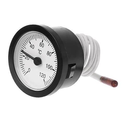 Dial Thermometer Capillary Temperature Gauge 0 120 Water And Oil With 1m