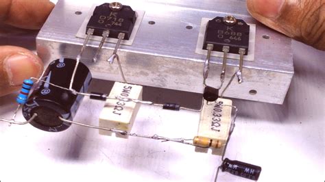 How To Make 250w Amplifier Circuit By Transistor D718 And B688 At Home