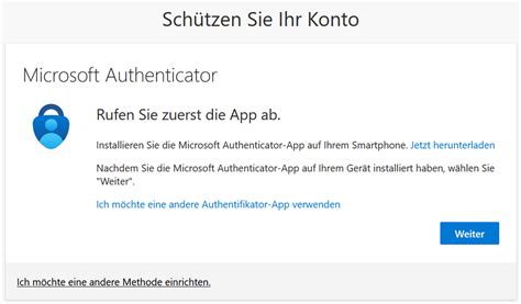 Multi Faktor Authentifizierung Einrichten