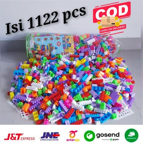 Jual Mainan Puzzle Block Isi 1122 Balok Susun Edukatif Puzzle Presisi
