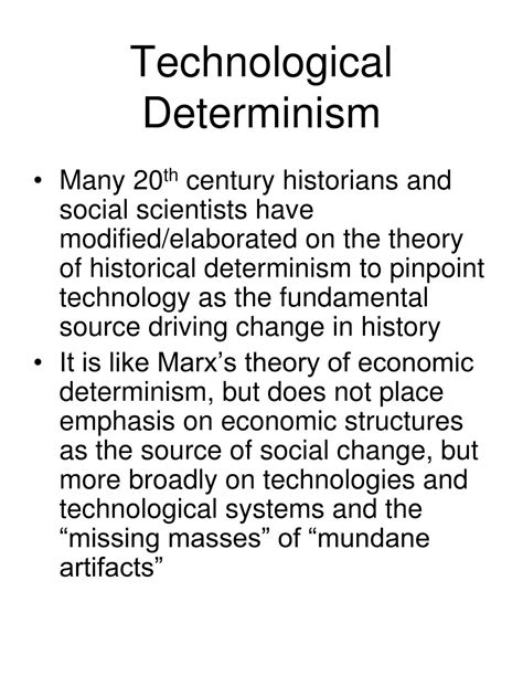 Ppt Technological Determinism Powerpoint Presentation Free Download Id 253193