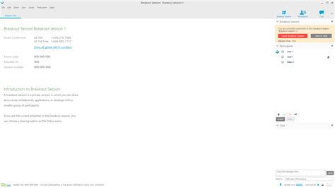Attend A Breakout Session In Cisco Webex Training