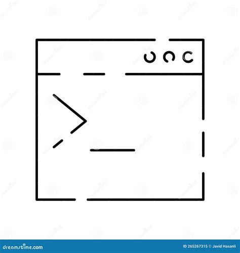 Coding And Programming Line Icon Dev Thin Line Icon For Development