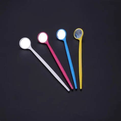 1pc 미니 플라스틱 치과 치아 거울 Odontologicos 치과 도구 구강 관리 치과 의사 미러 치아 무작위 색상칫솔