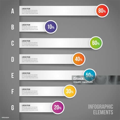 비즈니스 개념 벡터 Infographics 워크플로 막대 그래프 연례 보고서 웹 디자인 다이어그램에 비율 비즈니스 및 마케팅입니다 0명에 대한 스톡 벡터 아트 및 기타
