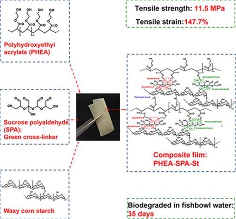 Properties Of Composite Film Based On Sucrose Polyaldehyde Cross Linked Polyhydroxyethyl