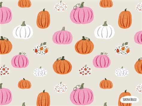 Pumpkin Pattern By Sorina Bogiu On Dribbble