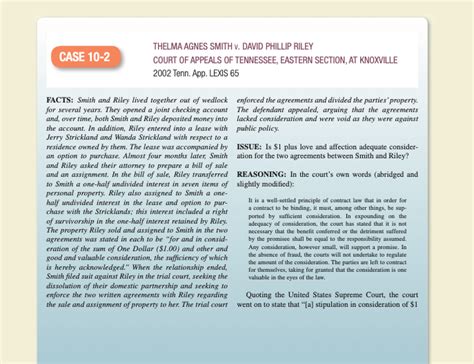 Solved CASE 10 2 THELMA AGNES SMITH V DAVID PHILLIP RILEY Chegg