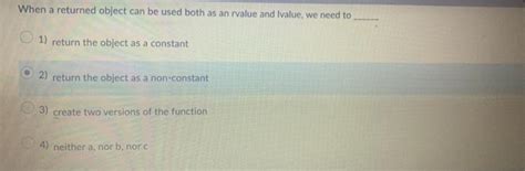Solved The Insertion Operator Can Be Overloaded As A Friend