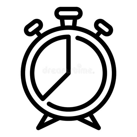 Stopwatch Or Alarm Clock In Ux Ui Flat Style Stock Illustration Illustration Of Stopwatch
