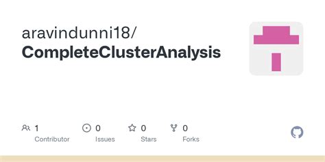 GitHub Aravindunni CompleteClusterAnalysis