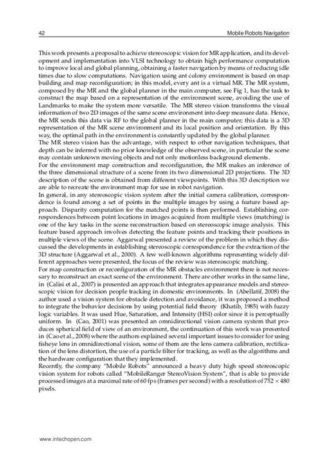 In Tech Vision Based Obstacle Detection Module For A Wheeled Mobile R…