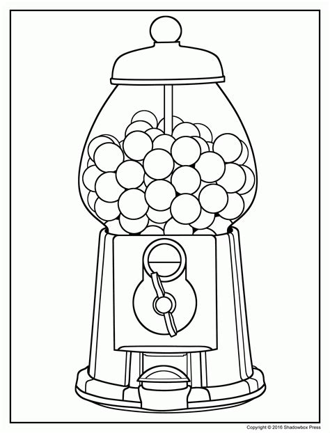 Lollies Free Colouring Pages
