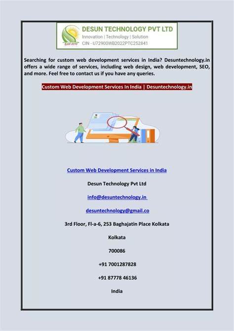 Ppt Custom Web Development Services In India Powerpoint Presentation