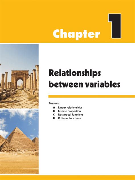 Chapter 1 Relationships Between Variables Pdf