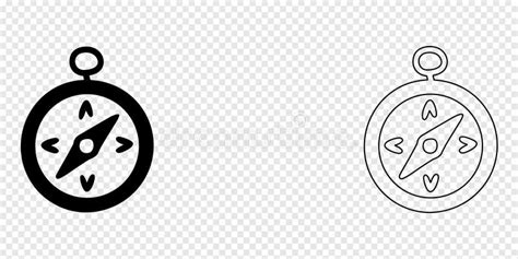 Minimal Compass Icon In Solid And Outline Styles Navigation And