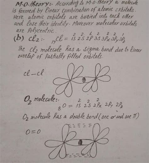 [solved] Draw Moleculer Orbital Diagram Of Cl2 And O2 Molecule Course
