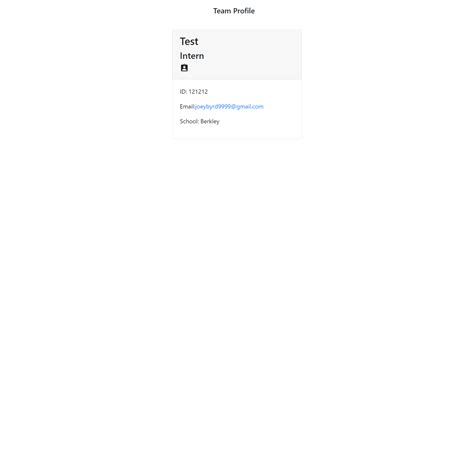 Github Joeyboooteam Profile Generator