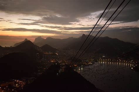 Sunset And A Thunderstorm On Top Of The Pão De Açúcar