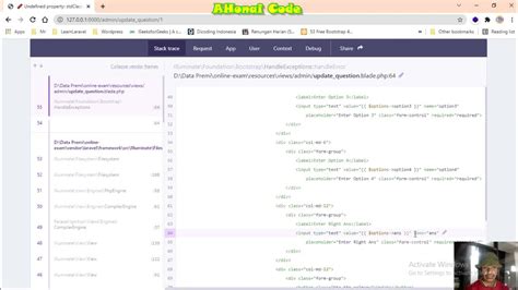 Laravel 8 Undefined Array Key Option1 Or Undefined Index Option1