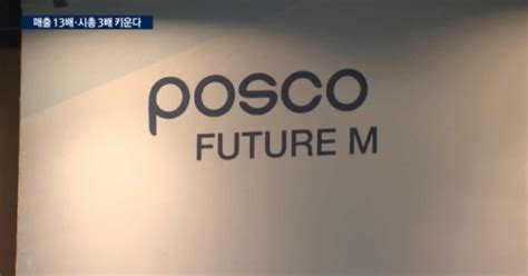 포스코퓨처엠 완성차 직접 뚫는다2030년 시총 100조”