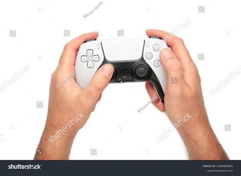 Holding Ps5 Controller Photos And Images Shutterstock