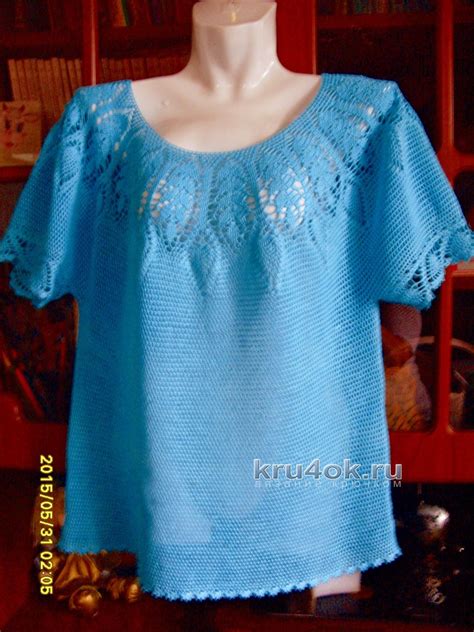Летняя кофточка крючком — работа Алны