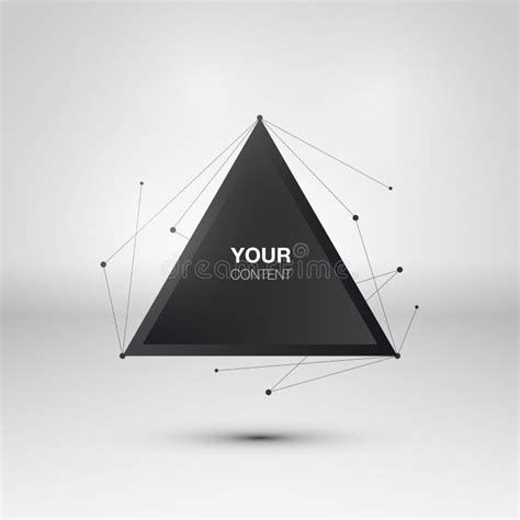 Abstract Triangle Text Box Design Stock Vector Illustration Of Angular Modern