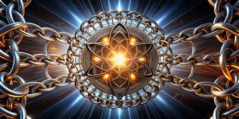 Intricate Geometric Design Metallic Vectors Ornate Chains And Pulsating