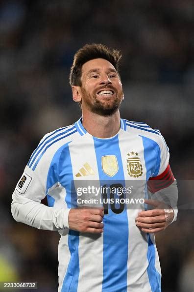 Argentinas Forward Lionel Messi Reacts During The 2026 Fifa World