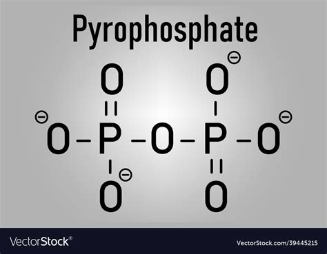 Pyrophosphate Ppi Anion Skeletal Formula Vector Image