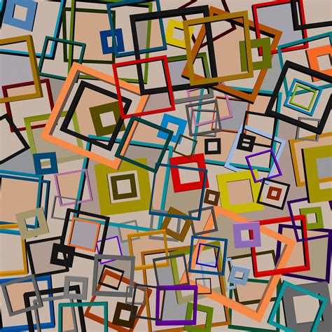 Multiple Squares 2 Wallpaper Geometric Prints Happywall