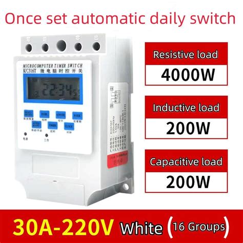Automatic High Power Street Lamp Timer Microcomputer Timing Switch Kg316t Time Control Switch