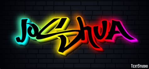 Joshua Text Effect And Logo Design Name