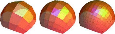 a part of a sphere in different degrees of discretization download