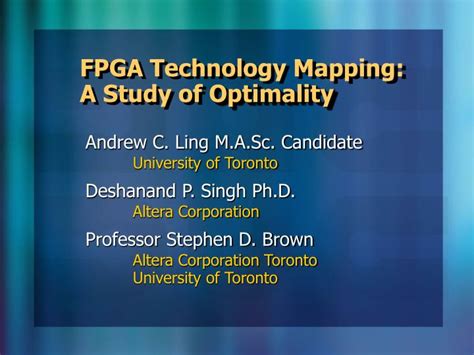 PPT FPGA Technology Mapping A Study Of Optimality PowerPoint