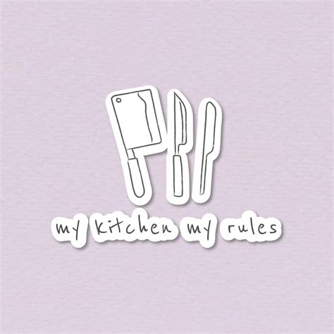 Free Vector Set Of Knives Sticker Vector