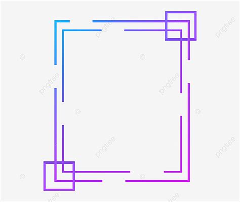 Rectangle Border PNG Picture Rectangle Technology Border Decorative Pattern Text Box High