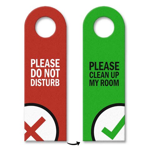 Speecheese Dekohänger Please Do Not Disturb Oder Clean Up My Room Türhänger Mit Symbolen In