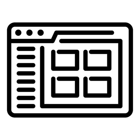 Premium Vector Internet Browser Icon Outline Internet Browser Vector