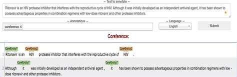 An Example Of Sentence Splitting And Coreference Resolution In Corenlp