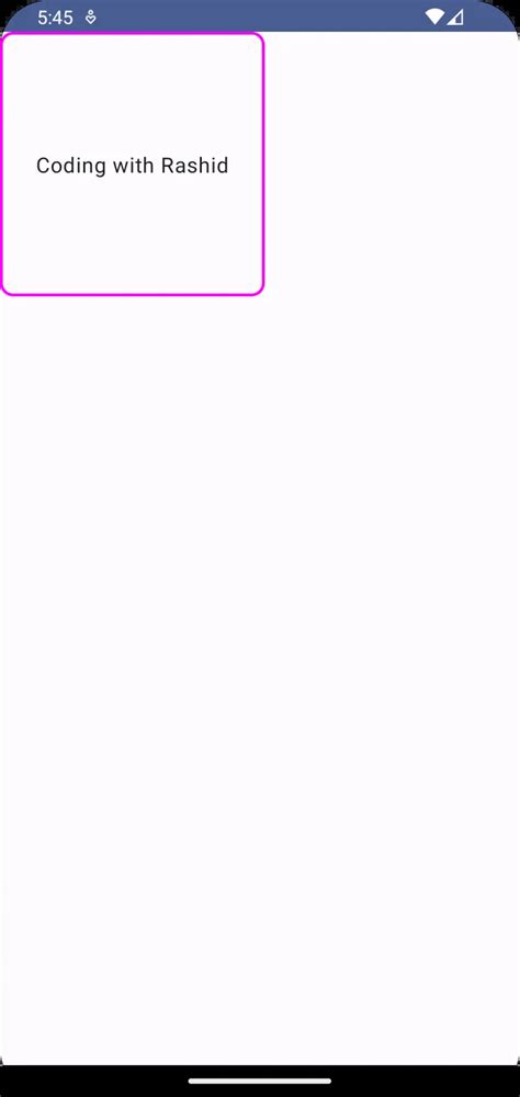 How To Add Border To Box In Android Jetpack Compose Coding With Rashid