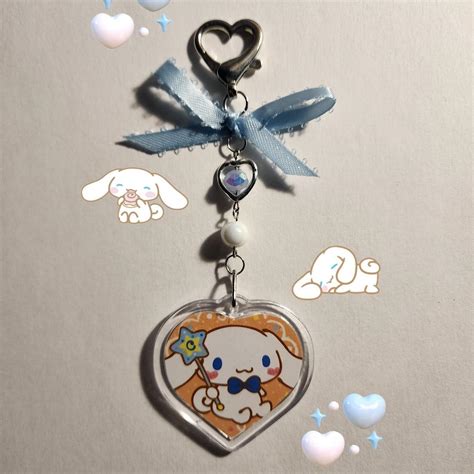 Cinnamoroll Keychain A Cute Cinnamoroll Depop