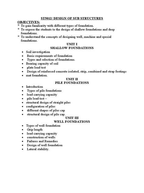 st5012 design of sub structures pdf